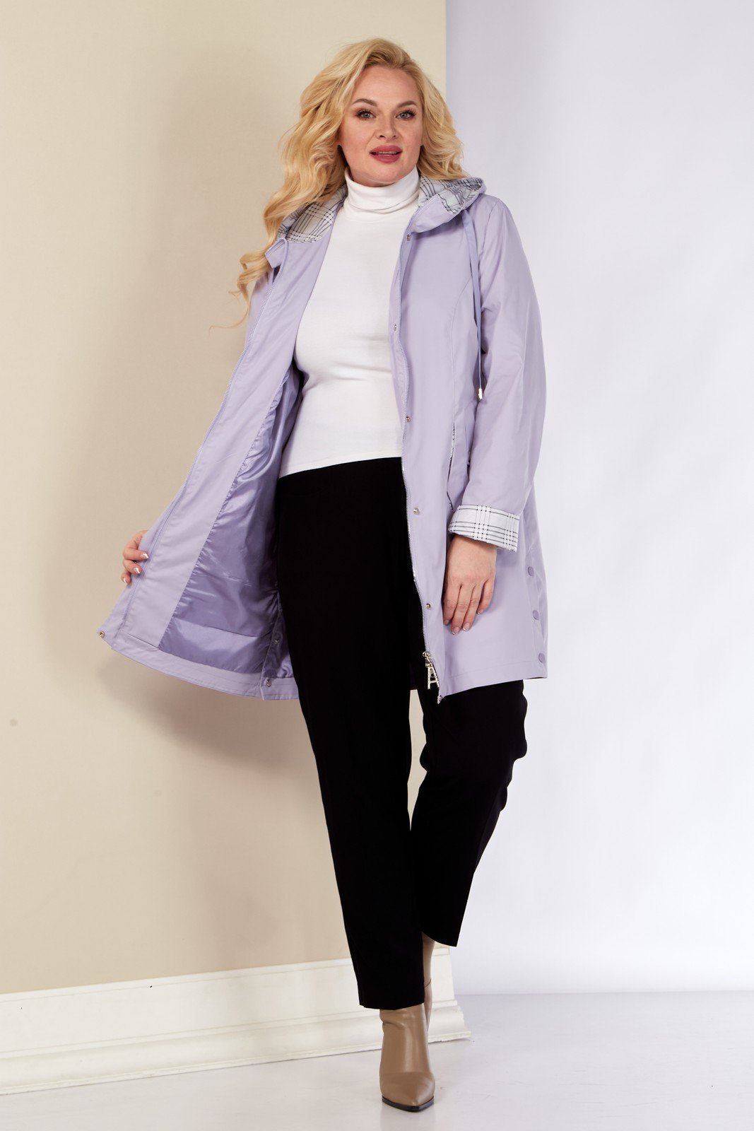 Куртка 2146 лиловый Shetti купить - 7% скидка | в наличии